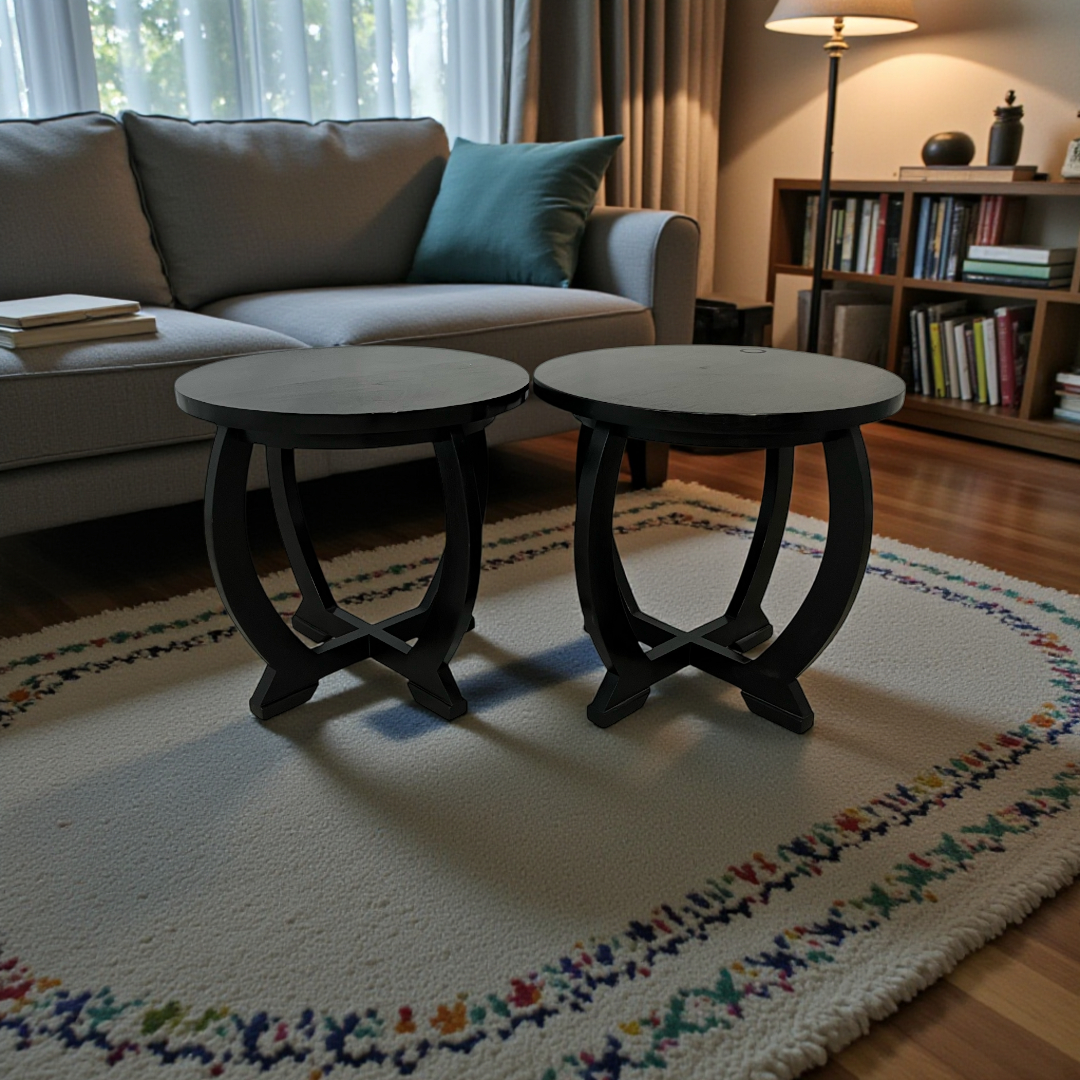 Walker Zabriskie Bow Leg Side Table Set of 2 – KyDeco